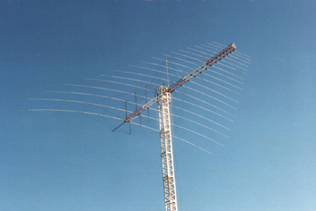 HF rotatable log periodic antennas ,broad band 4 to 30 MHz, 2 and 10 KW